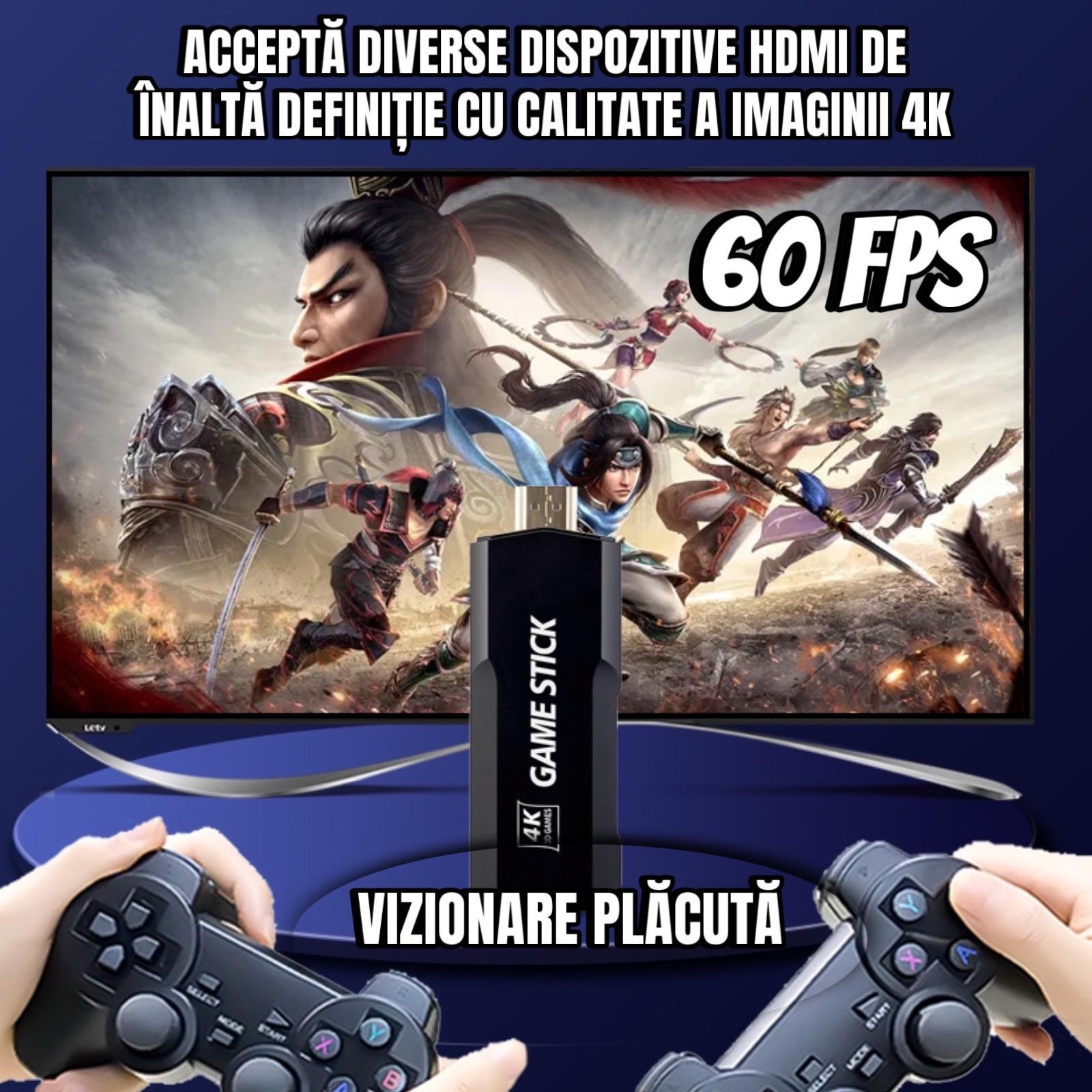 Consola Jocuri Video cu Stick Gaming Infiniteea™, 4K HD, Pentru TV ...