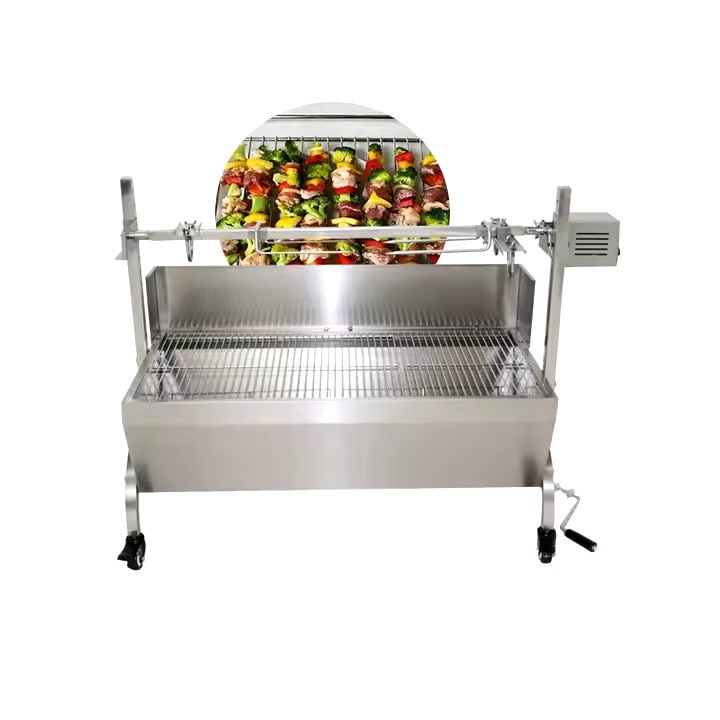 Gratar rotisor automat, motor electric 25W, rotisor, protap, cu roti ...