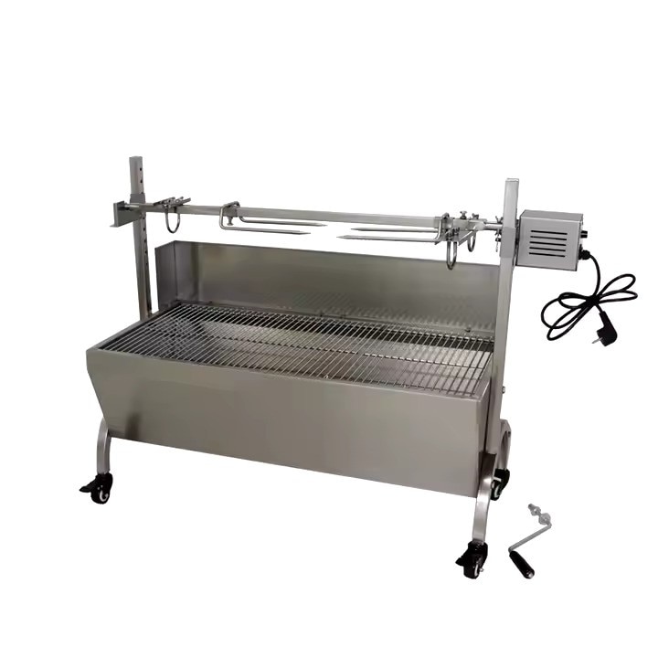 Gratar rotisor automat, motor electric 25W, rotisor, protap, cu roti ...