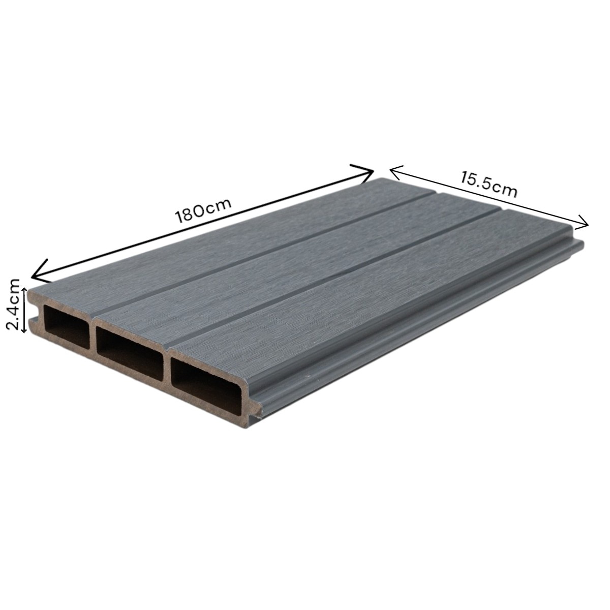 Placa de gard 3D, din compozit de lemn si plastic WPC, Naimeed D6474 ...