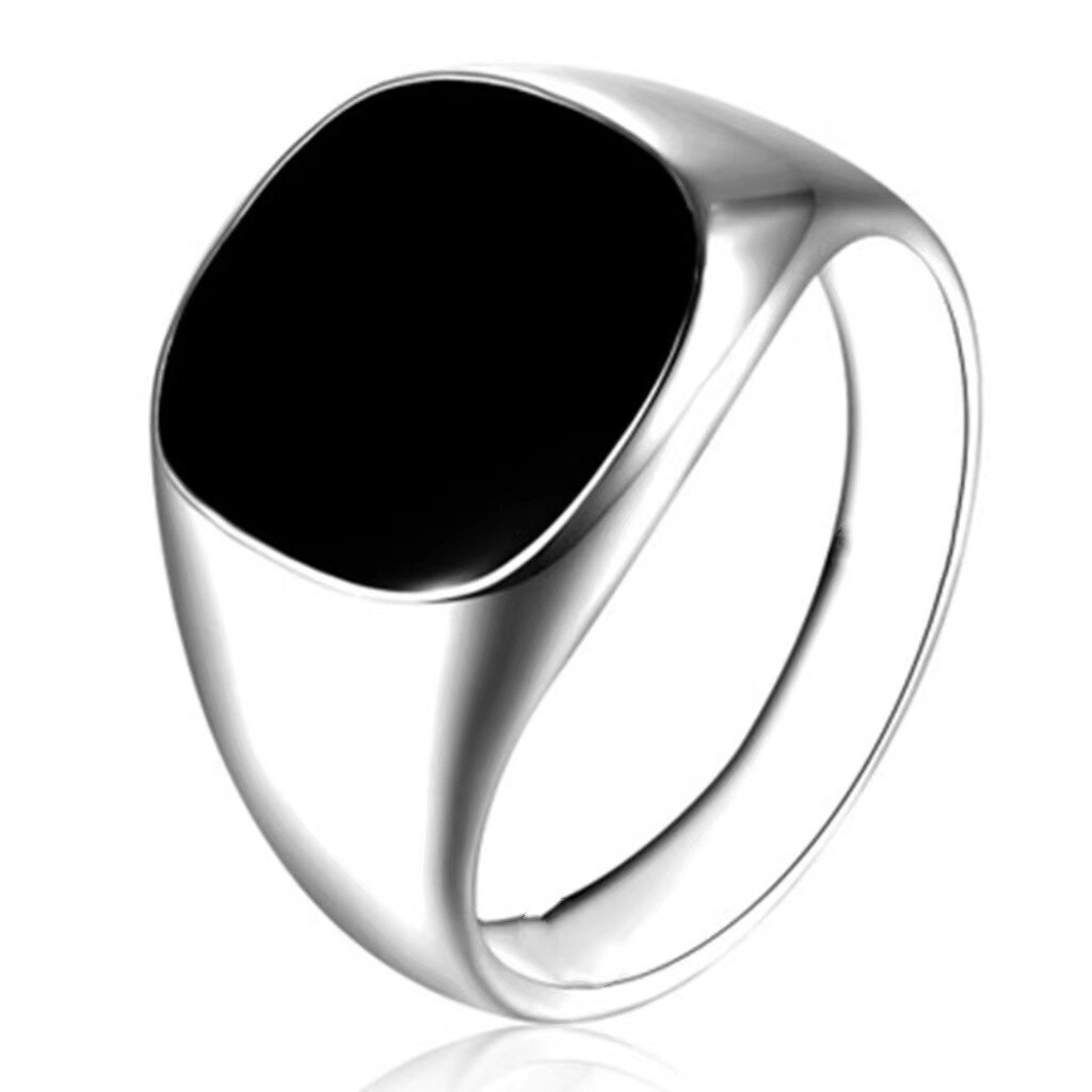 Inel inox rotund cu email, BeSpecial, IMA16_182, Diametru 18, 2 mm ...