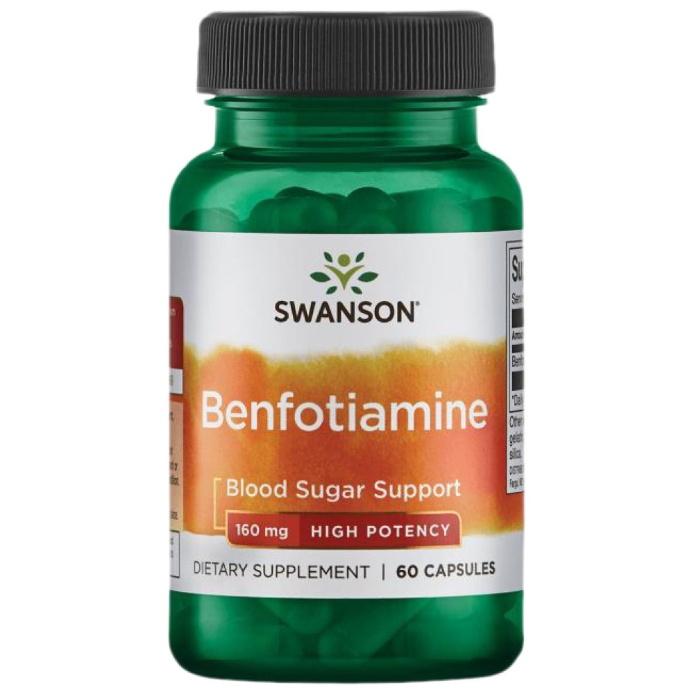 Étrend-kiegészítő SWANSON Benfotiamin 160 mg, 60 kapszula - eMAG.hu