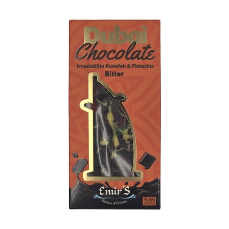 Emir’s Ciocolata Dubai cu ciocolata neagra cu 55% cacao, Emir’s Baklava ...