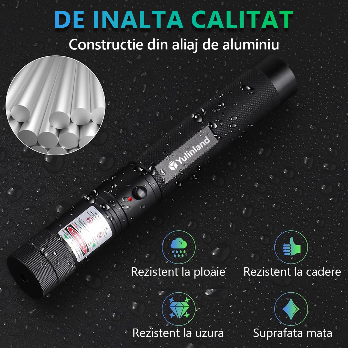 Laser pointer verde puternic, profesionala, Dispozitiv Laser, de inalta ...