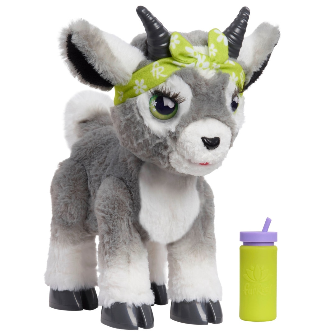 Jucarie interactiva, furReal, capra Daisy, 60 sunete si miscari, gri ...