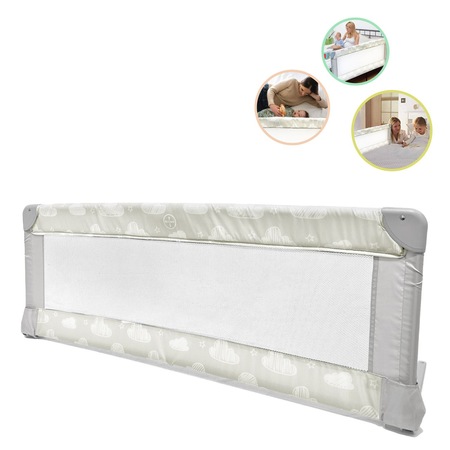 Bariera de Protectie Pat, Honey Baby, Pliabila, Stele si Nori, 120x43 ...