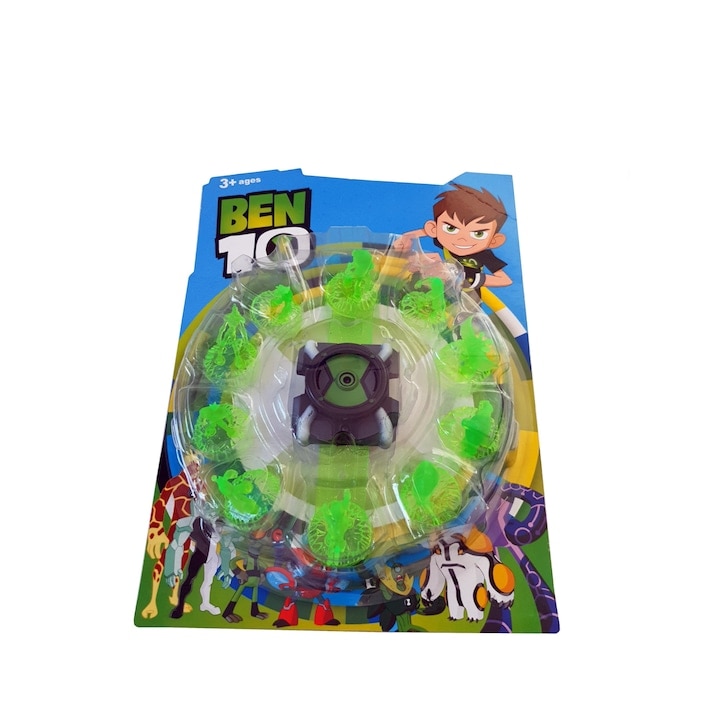Ceas de Jucarie Virtual Trend®, model Ben 10 Omnitrix, cu proiectii si ...