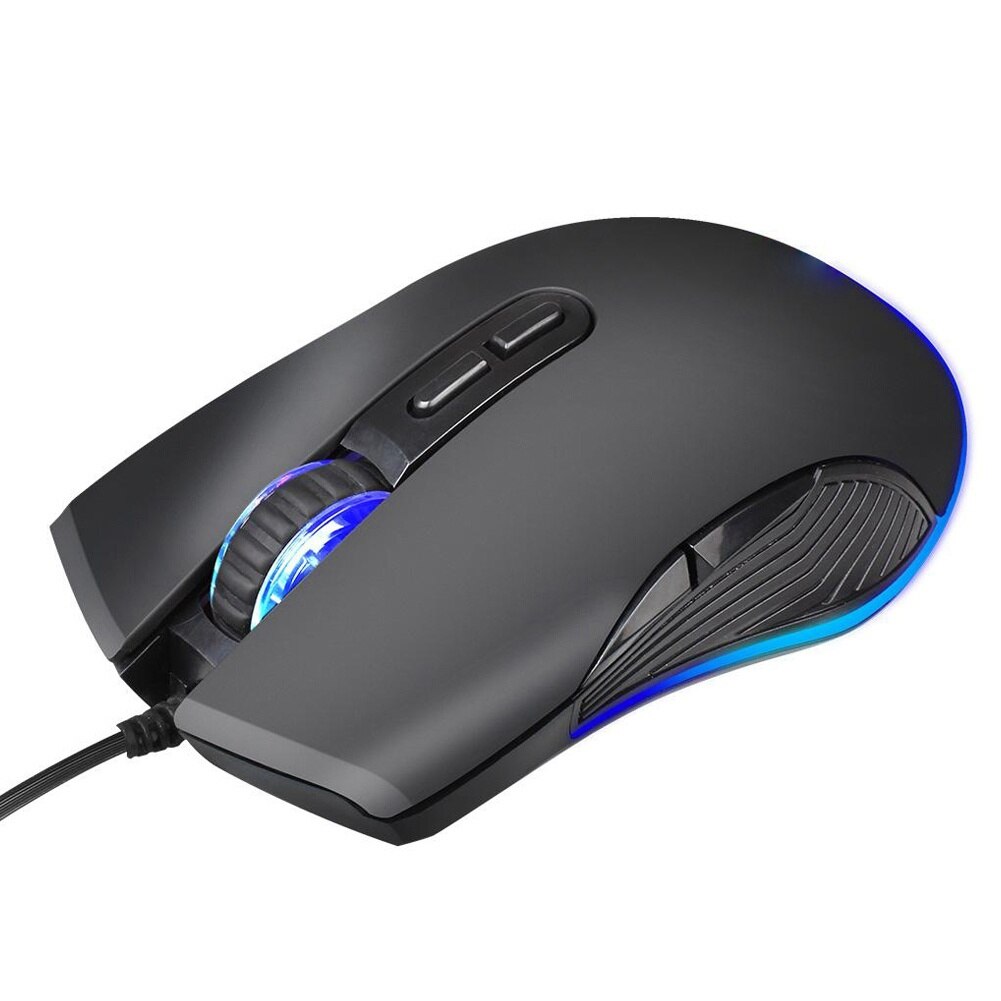 Mouse optic de gaming Jormftte 3200DPI, design ergonomic, culori ...