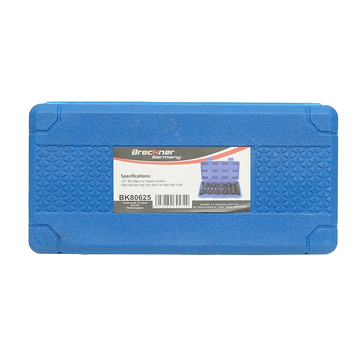 Trusa chei tubulare 1/2 de impact torx 10 piese Breckner Germany - eMAG.ro