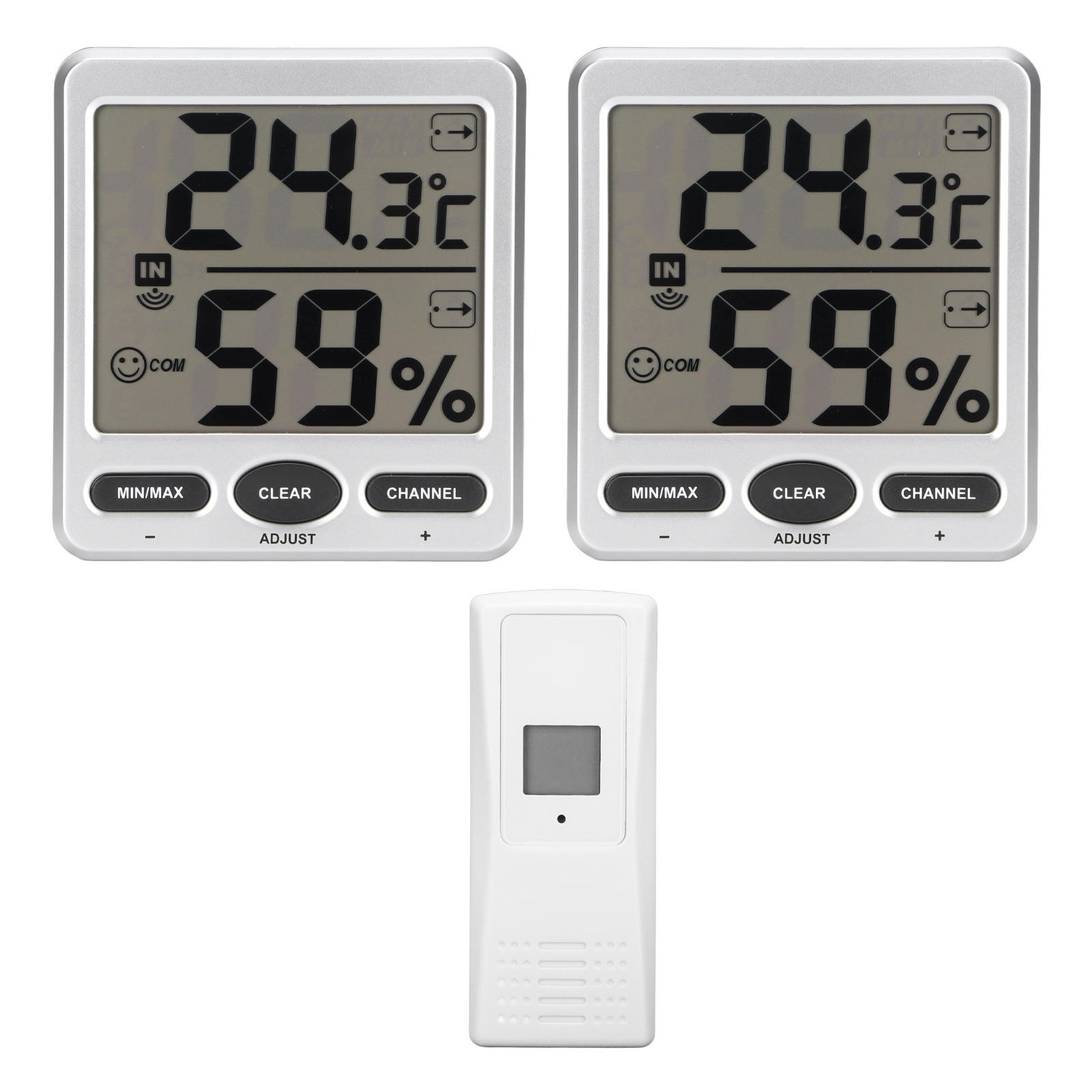 Contor inteligent de temperatura si umiditate wireless, Enforose 433 ...
