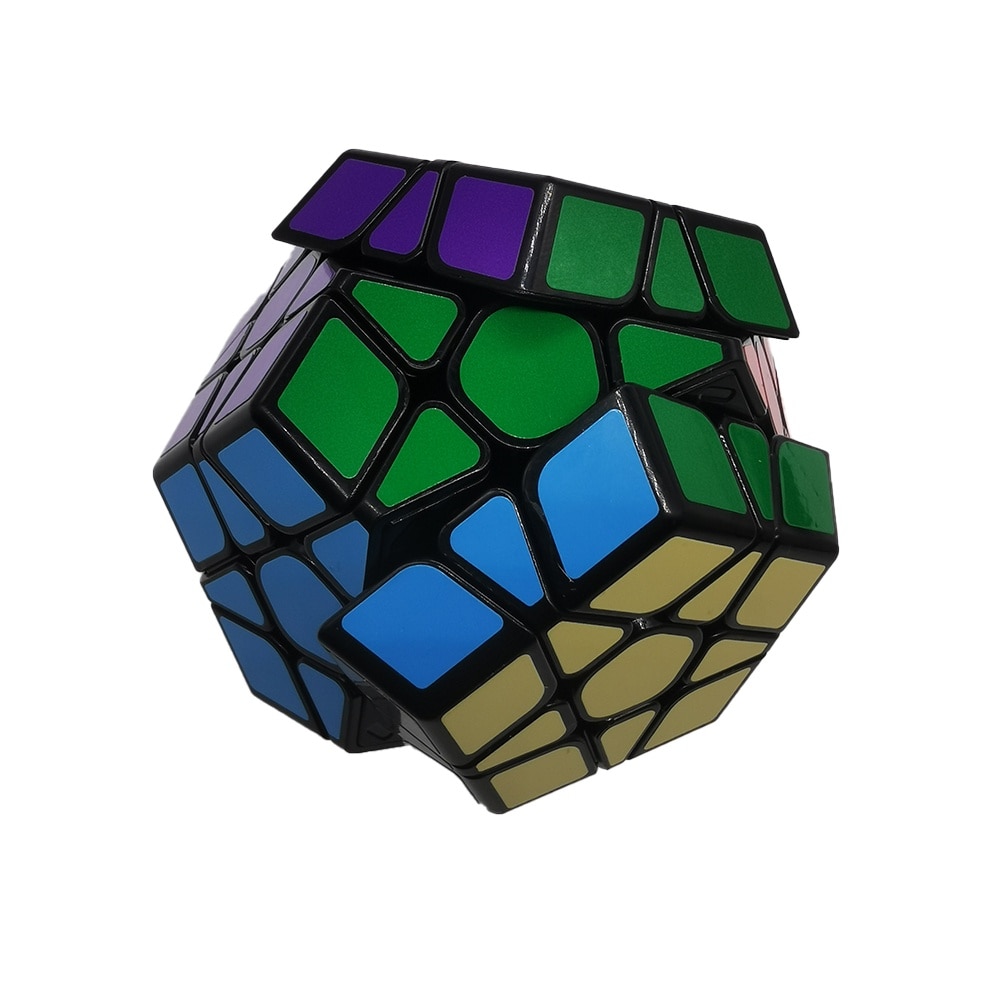 RUBIK kocka 3x3x3, 12 lap. QY Speed Cube, 8 cm, matricákkal, többszínű ...