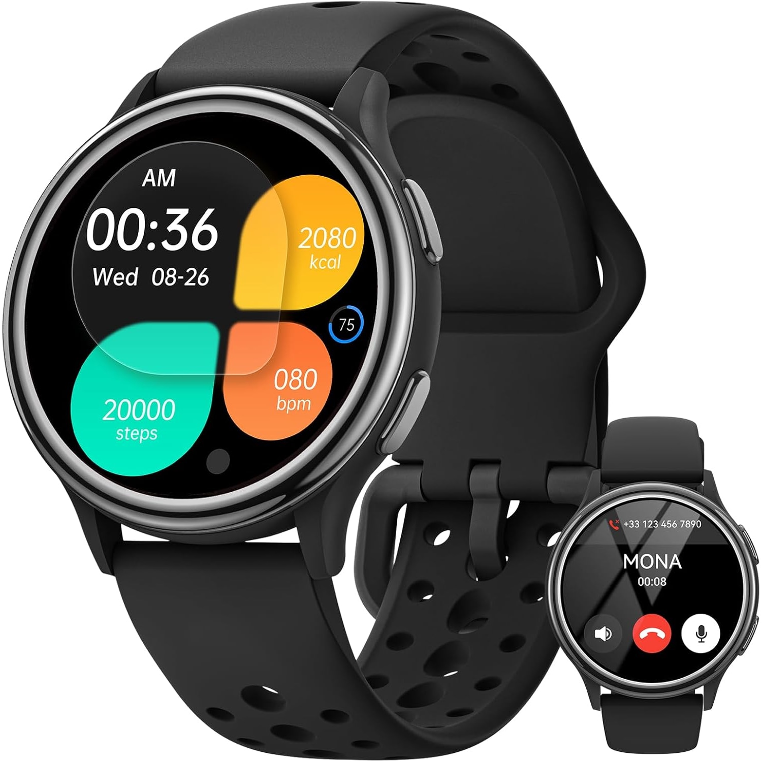 Ceas Smartwatch AMOLED G53™ WATCH Primire/Efectuare Apel, AI Asistent ...