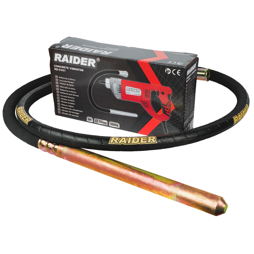 Вибратор за бетон Raider RD-CV01, 1300W, 3m, Ø35mm - eMAG.bg