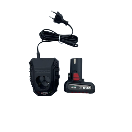 Set de acumulator 12V 5Ah si incarcator de 12V 2.4Ah PARKSIDE ...