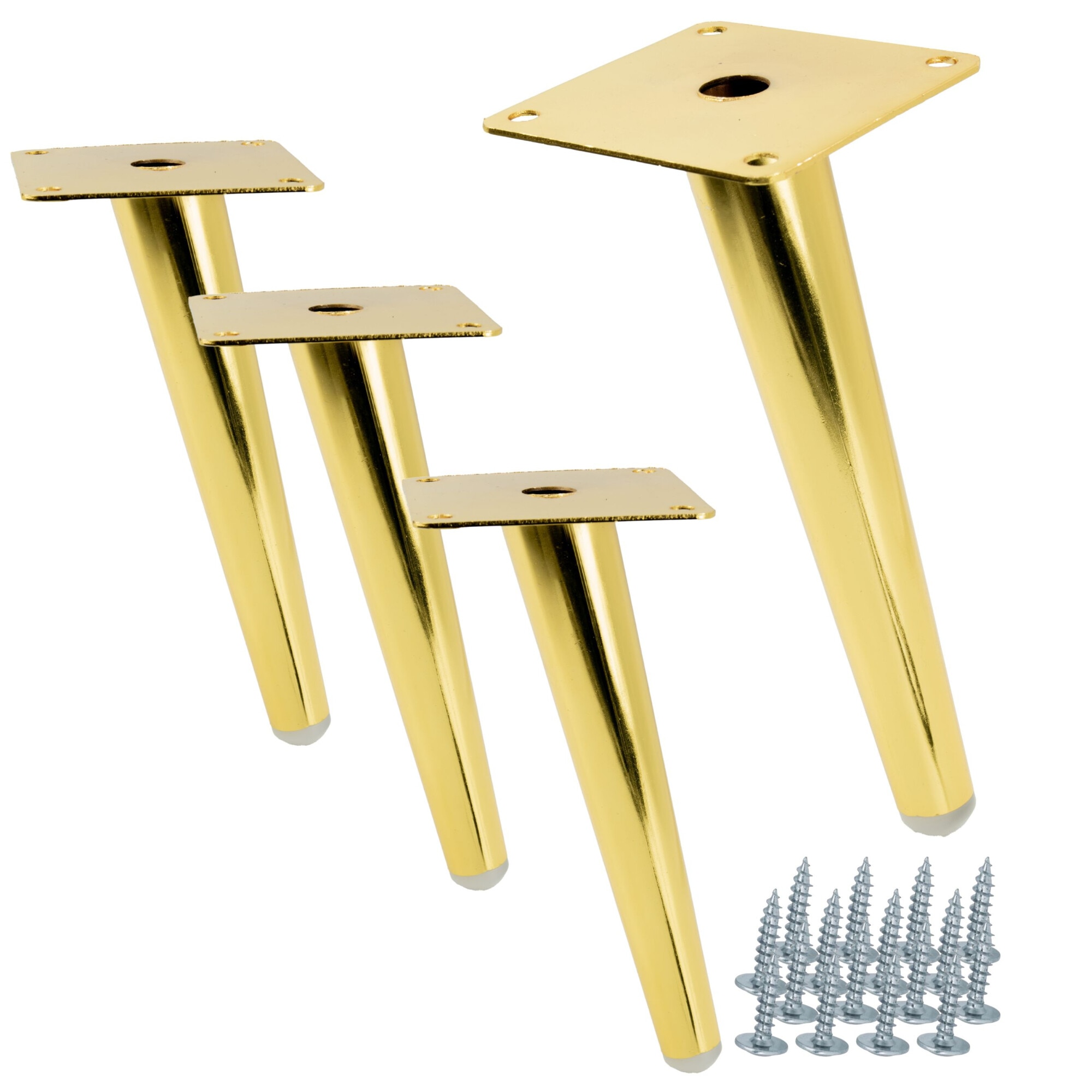 Set 4 picioare de mobilier, B&B, aurii, 18cm - eMAG.ro