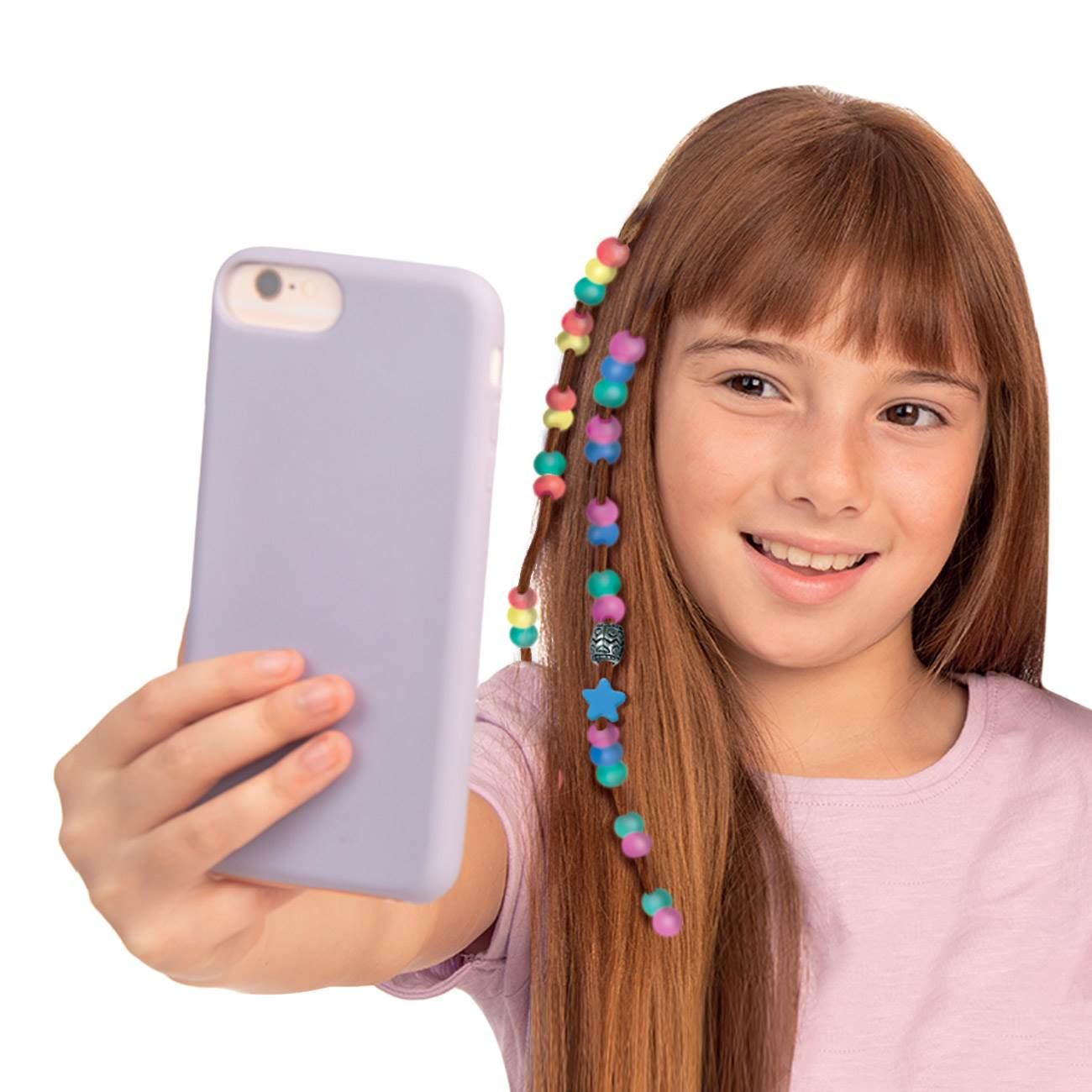 Set Aparat pentru Coafuri, Love & Hugs, Multicolor, Margele Incluse ...