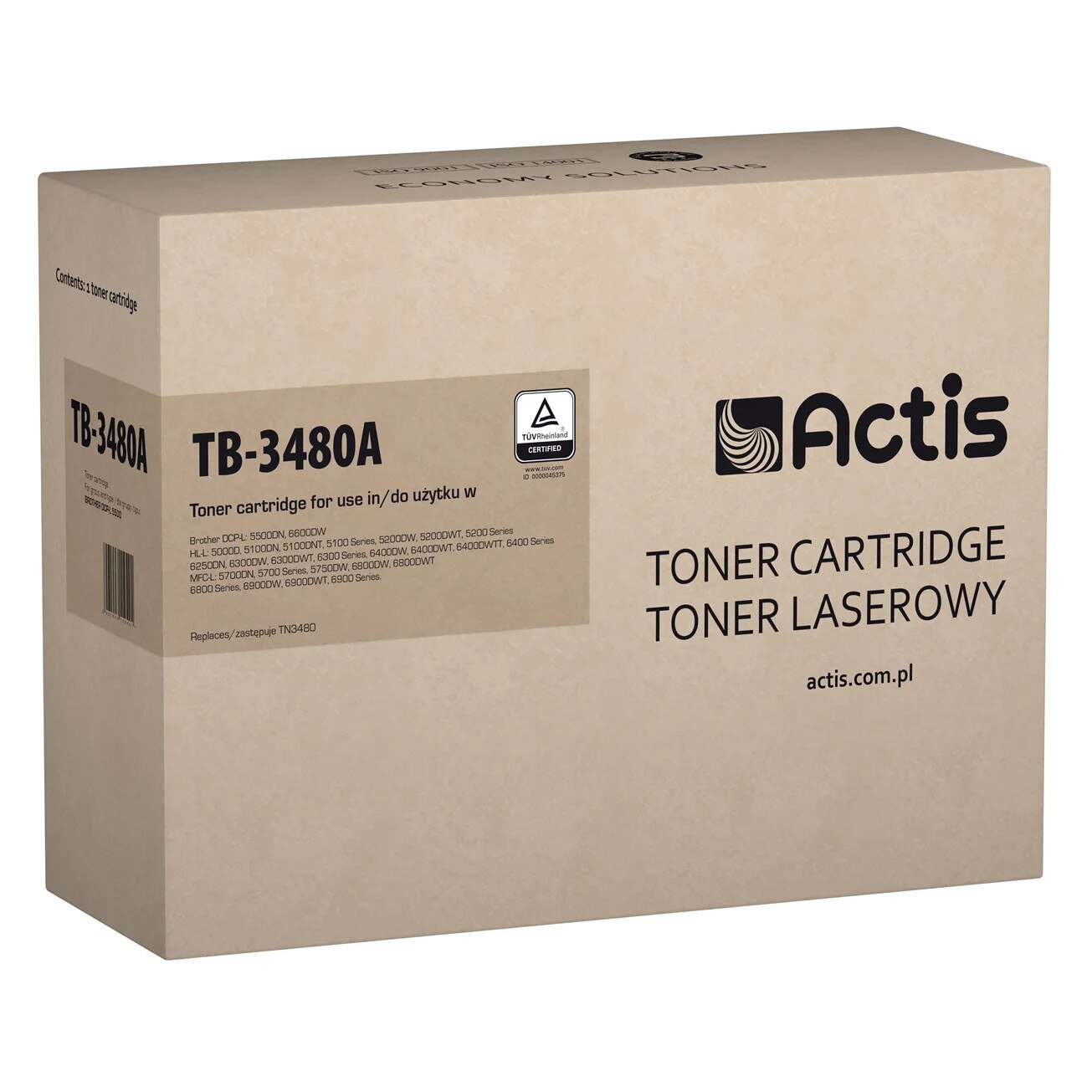 Тонер Actis TB-3480, За Brother TN-3480, 8000 стр., черен - eMAG.bg