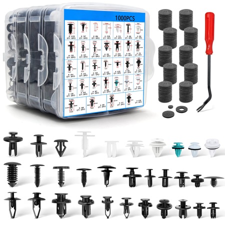 Set 1101 clipsuri/cleme auto de fixare, 32 dimensiuni, Universal, Cutie ...
