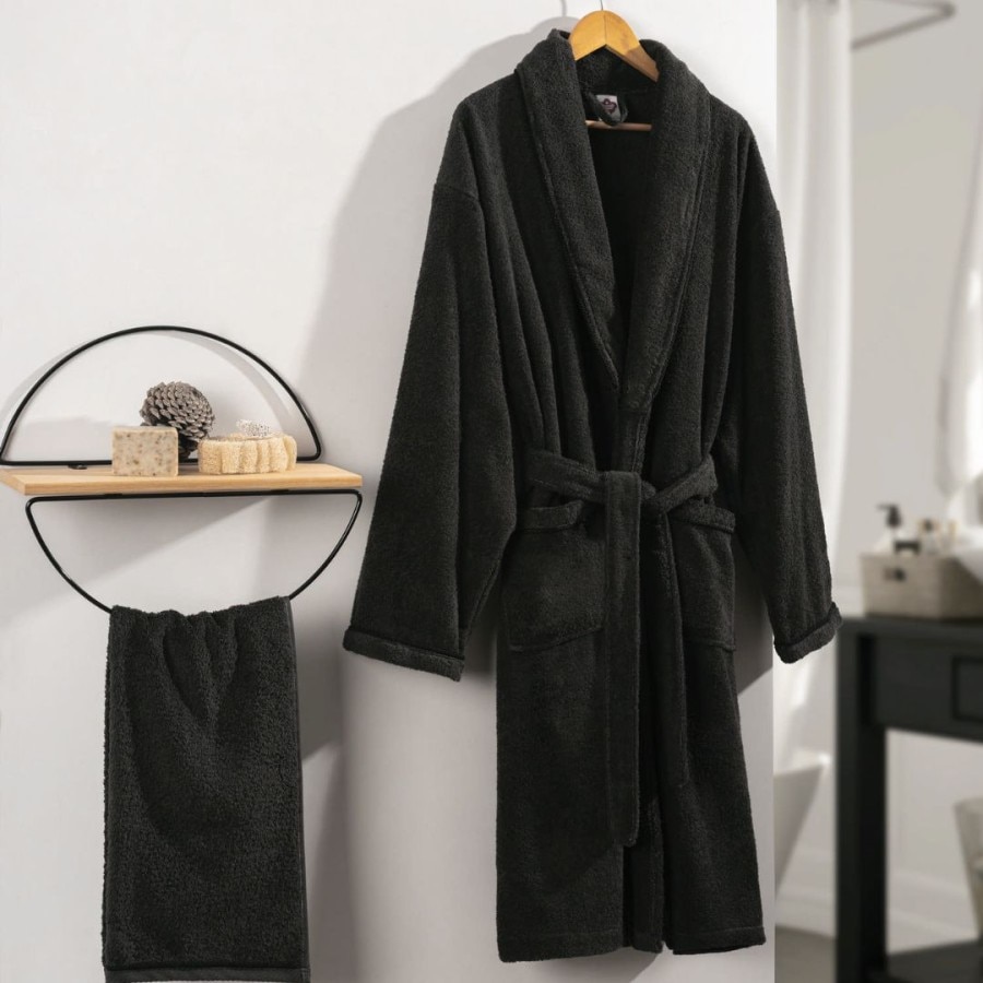 Set Halat baie si prosop bumbac, XL, Cotton Box DELUXE - eMAG.ro