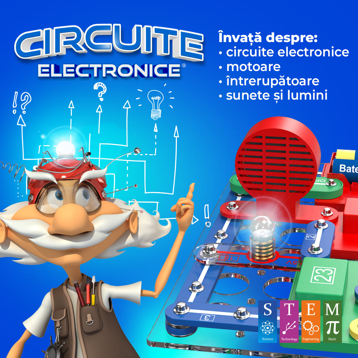 Joc Educational cu Circuite Electronice 180+ de Exercitii - eMAG.ro
