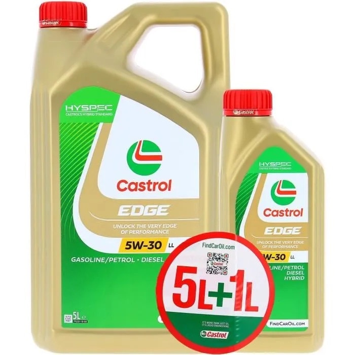 Ulei motor Castrol EDGE 5W-30, set 5L+1L - eMAG.ro