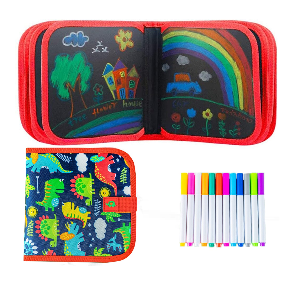 Set de desen pentru copii, plansa de desen sters fata-verso pentru ...