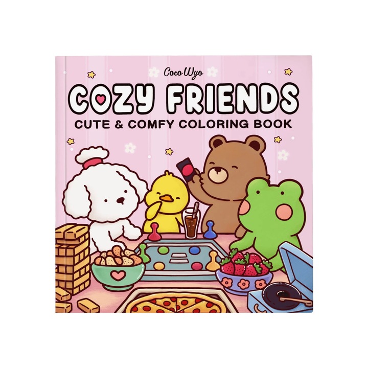 Carte de Colorat, Cozy Friends, Coperta Cartonata, Desene Animale ...