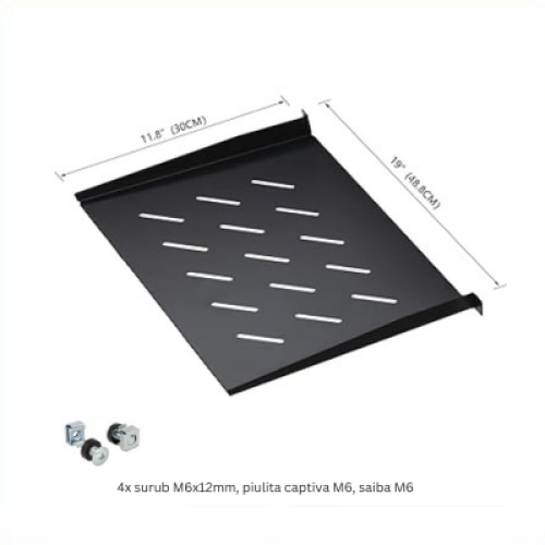 Tava rack, 19 inch, DataLink, cu prindere fixa, 300 mm - eMAG.ro