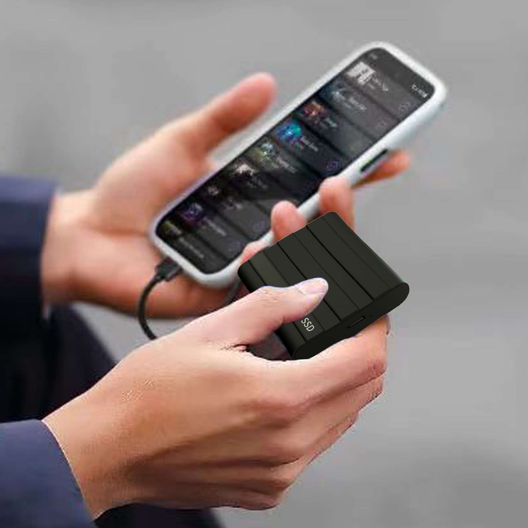 Hard disk extern Portabil SSD, 4TB, USB 3.0, pentru PC, Mac, Desktop ...