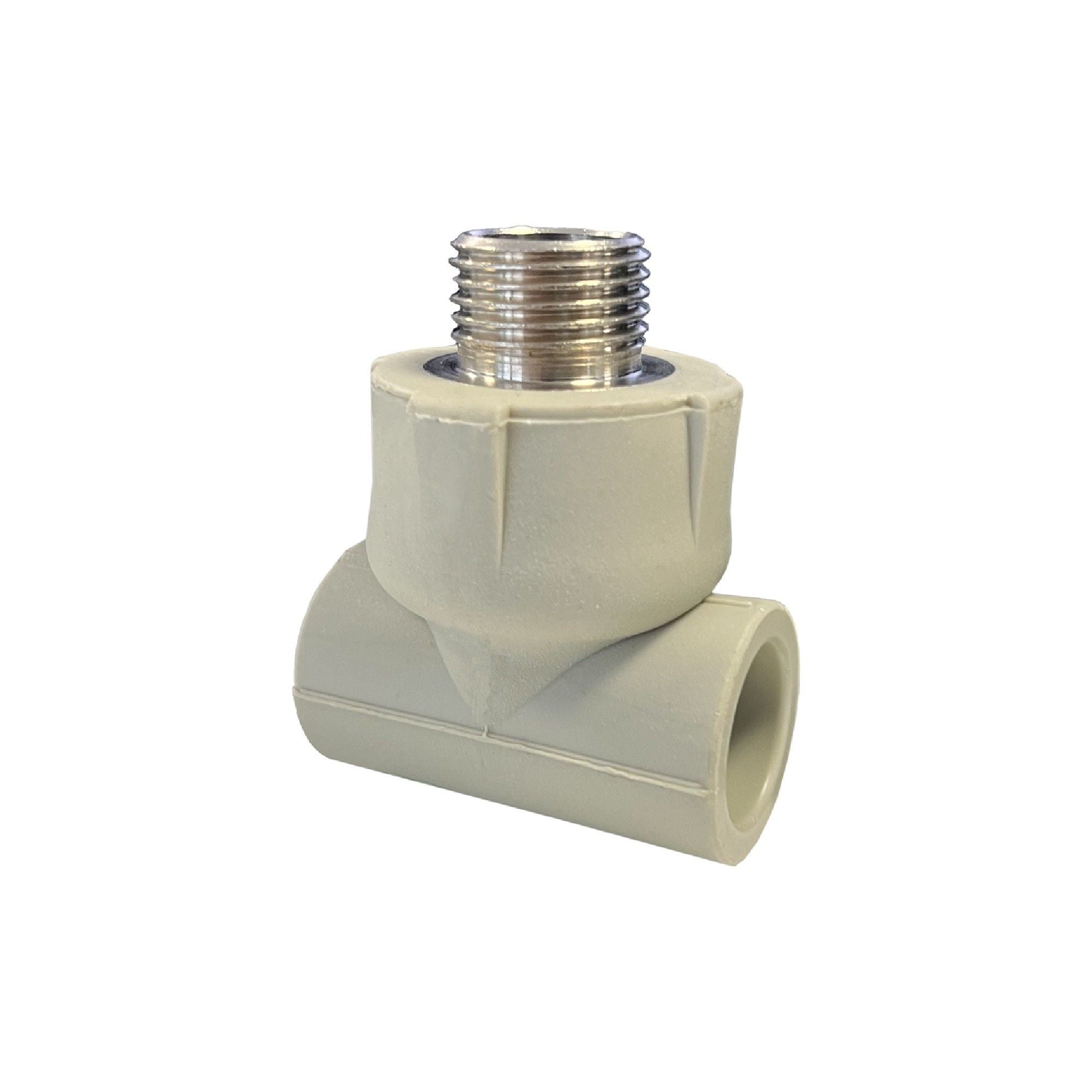 Teu teava PPR, filet exterior, Ø 20 mm x 1/2', PN25, gri - eMAG.ro