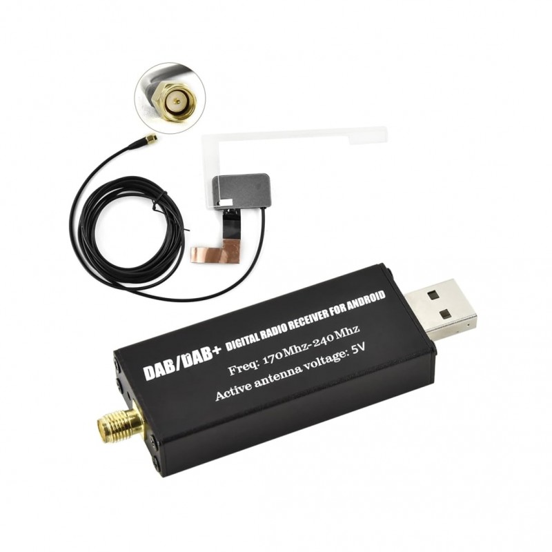 Adaptor modul de antena DAB/ DAB+ INOVA®, extern tip USB, transmisii ...