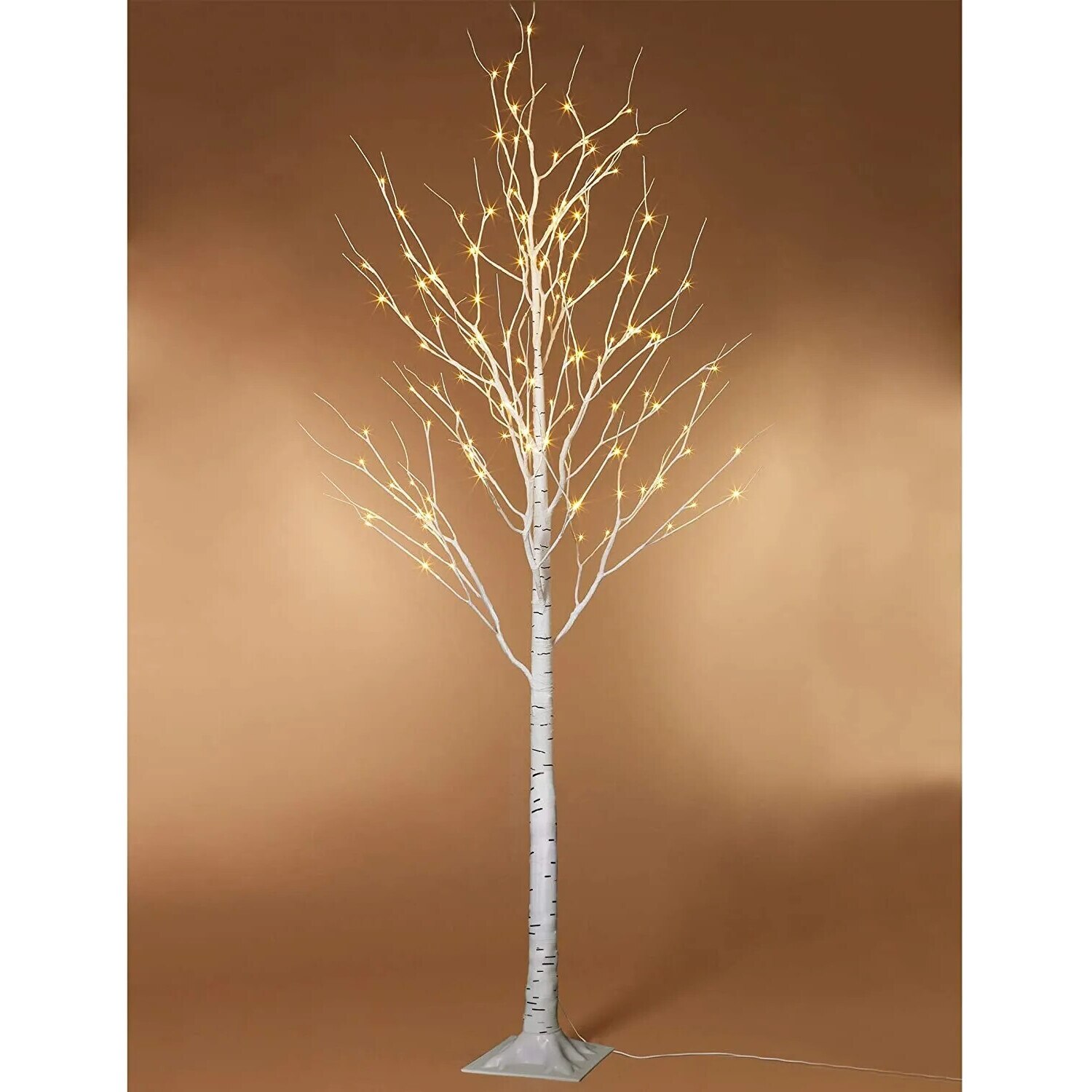 Copacel Decorativ Mesteacan cu LED-uri, 180 cm, Pom de Sarbatori cu ...