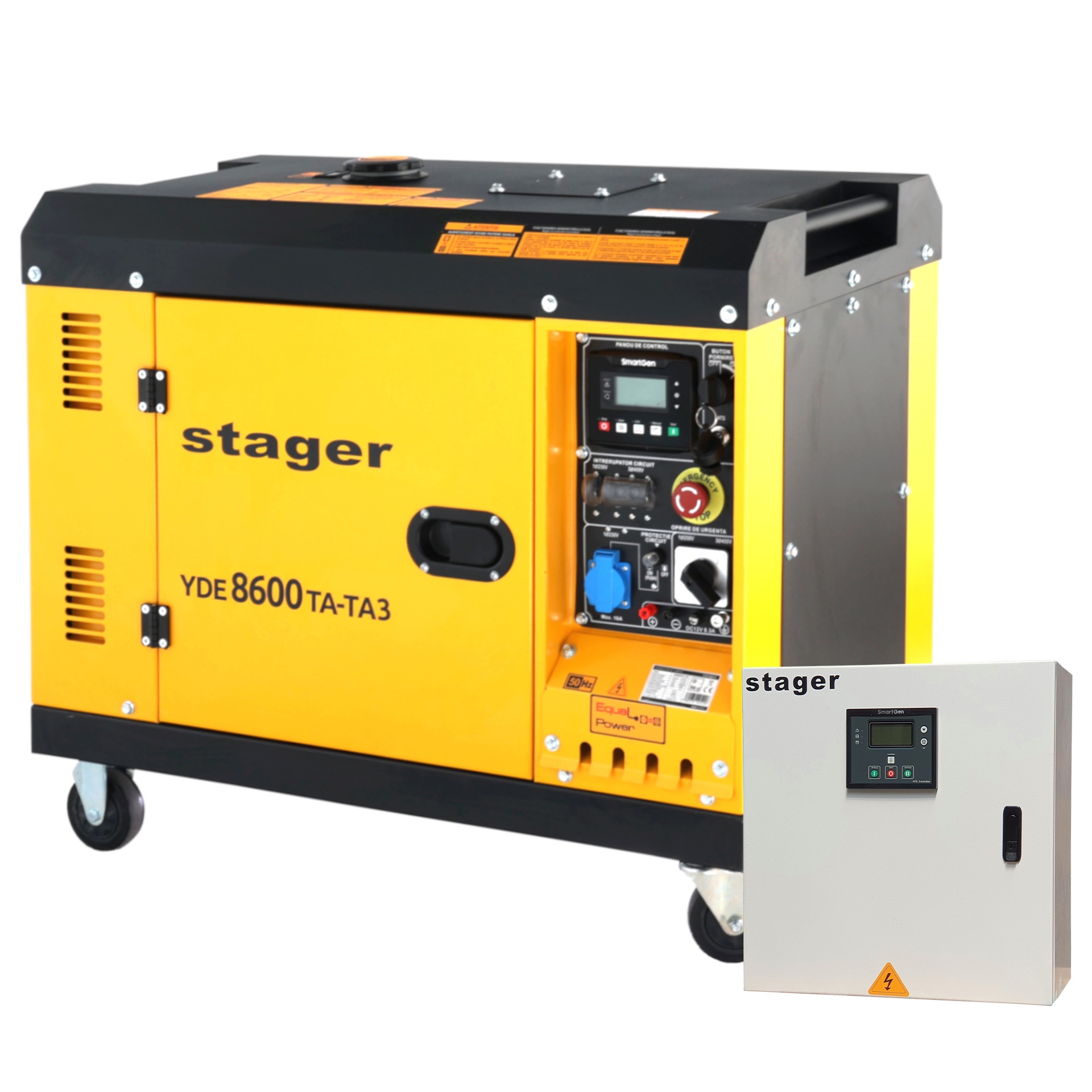 Generator curent Stager YDE8600TA-TA3, insonorizat, 7.5kVA, 3000 rpm ...