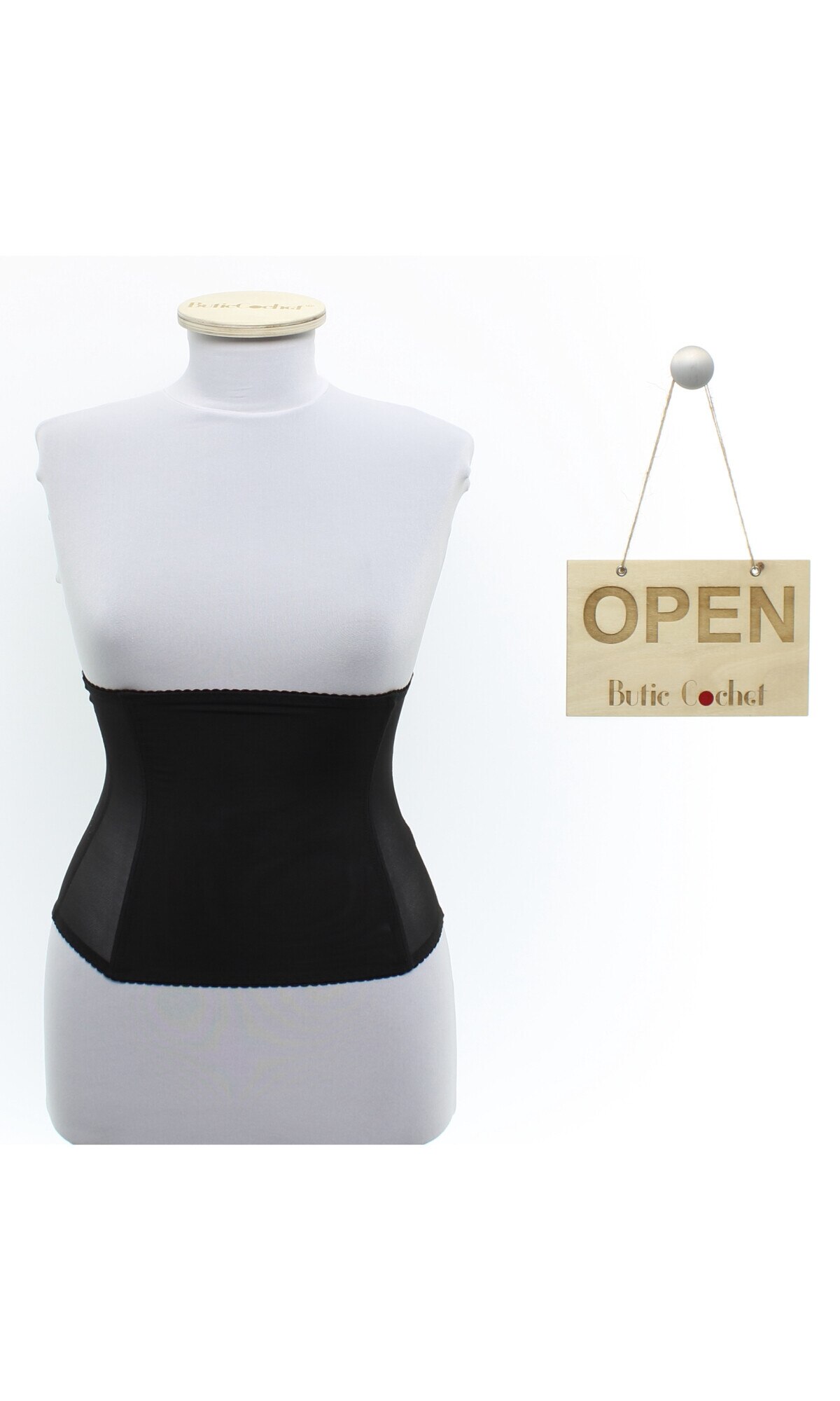 Corset modelator, Buticcochet, 86.5 % poliester 13.5 % spandex, marime ...