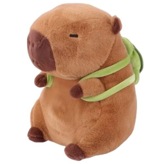 Figurina de plus capibara pentru copii, Cu rucsac, 20 cm - eMAG.ro