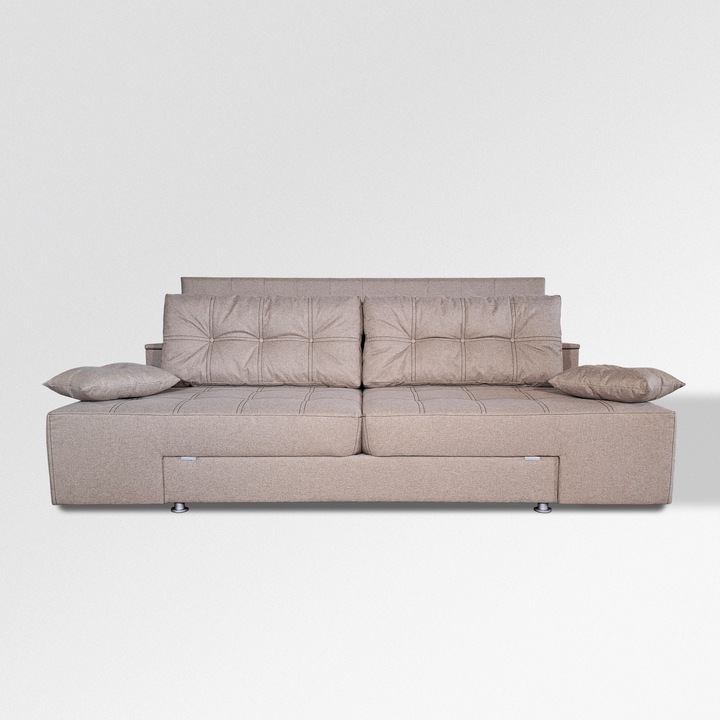 Canapea extensibila cu tablie de pat Rafael 160, Iza, Relaxa, lada ...