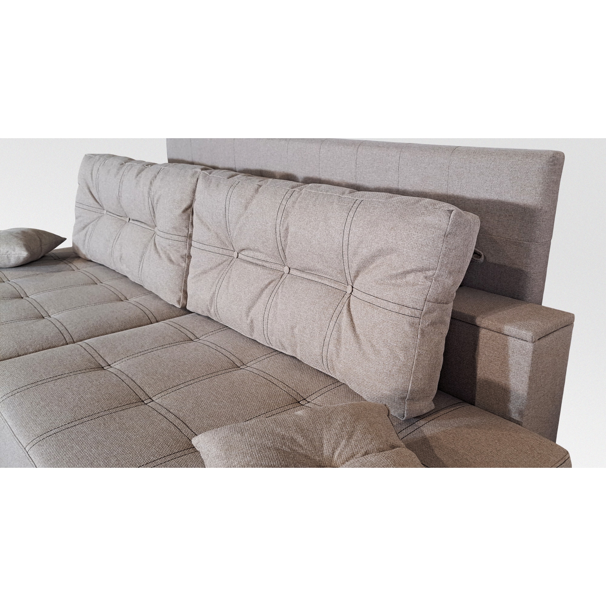 Canapea extensibila cu tablie de pat Rafael 160, Iza, Relaxa, lada ...