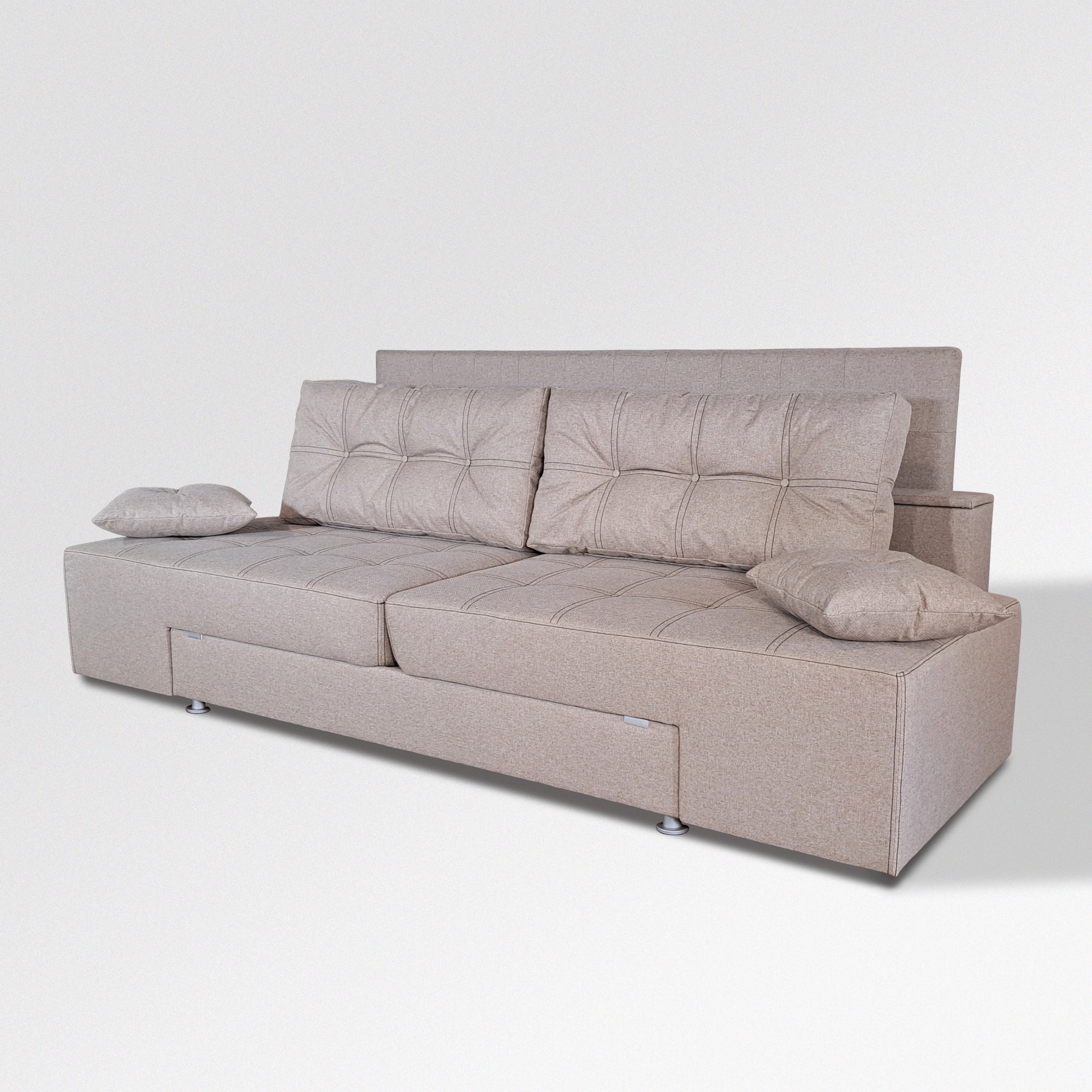 Canapea extensibila cu tablie de pat Rafael 160, Iza, Relaxa, lada ...