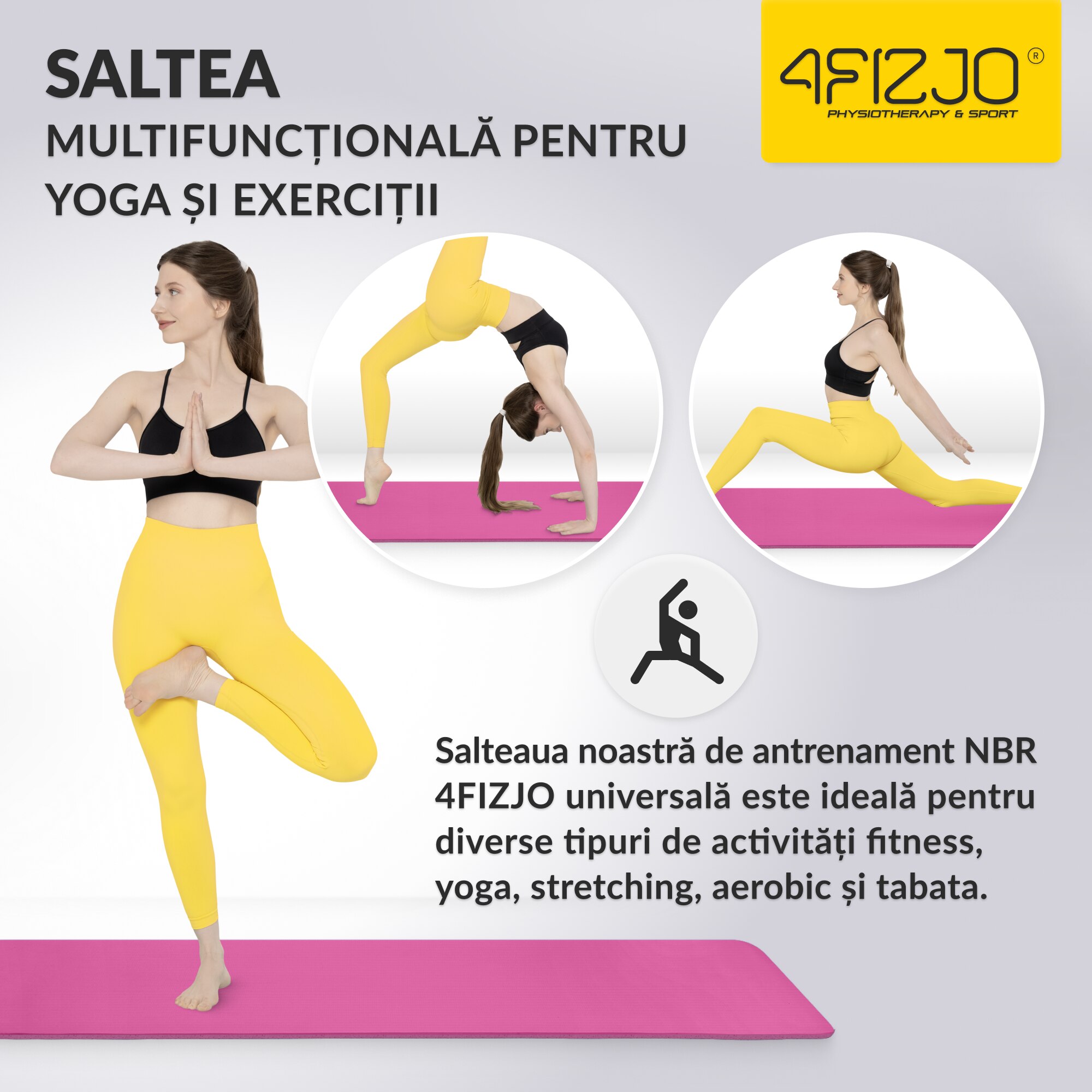 Saltea pentru antrenament, 4FIZJO, ideal pentru antrenament la ...