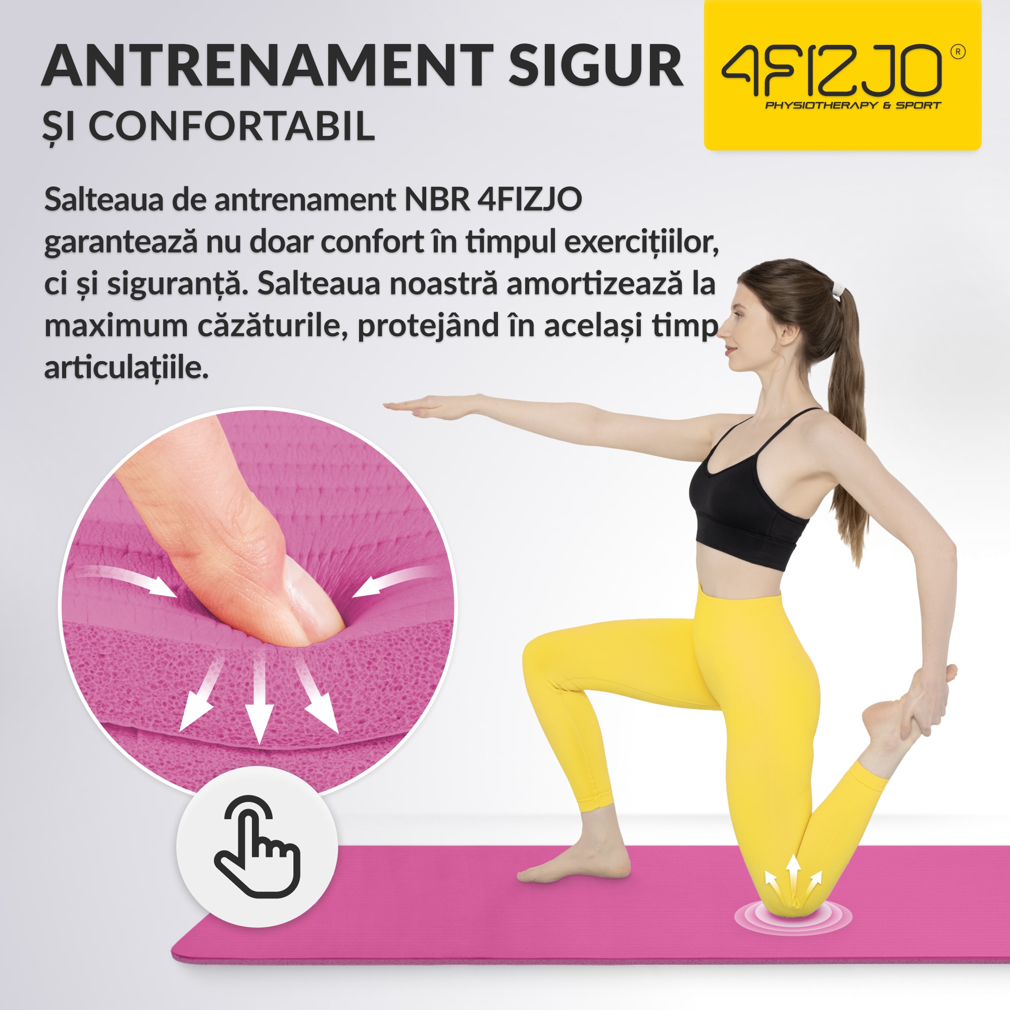 Saltea pentru antrenament, 4FIZJO, ideal pentru antrenament la ...