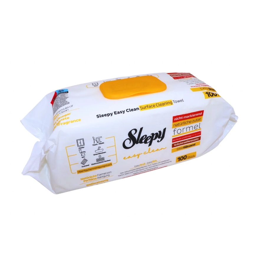 Sleepy Easy Clean gyógynövényes szappan adalékos nedves törlőkendő, 100 ...