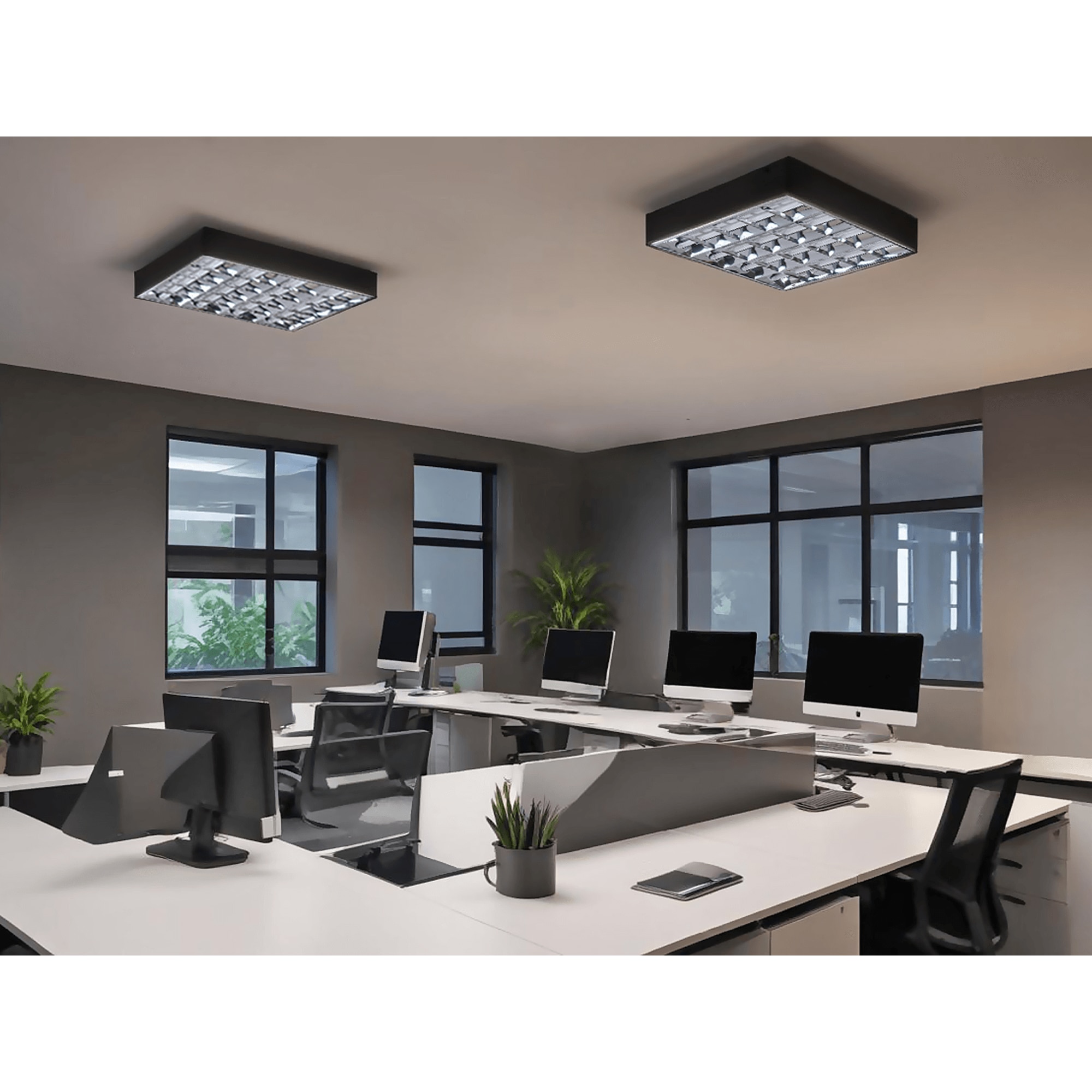 Corp de iluminat montat la suprafata pentru lampi fluorescente LED T8 ...
