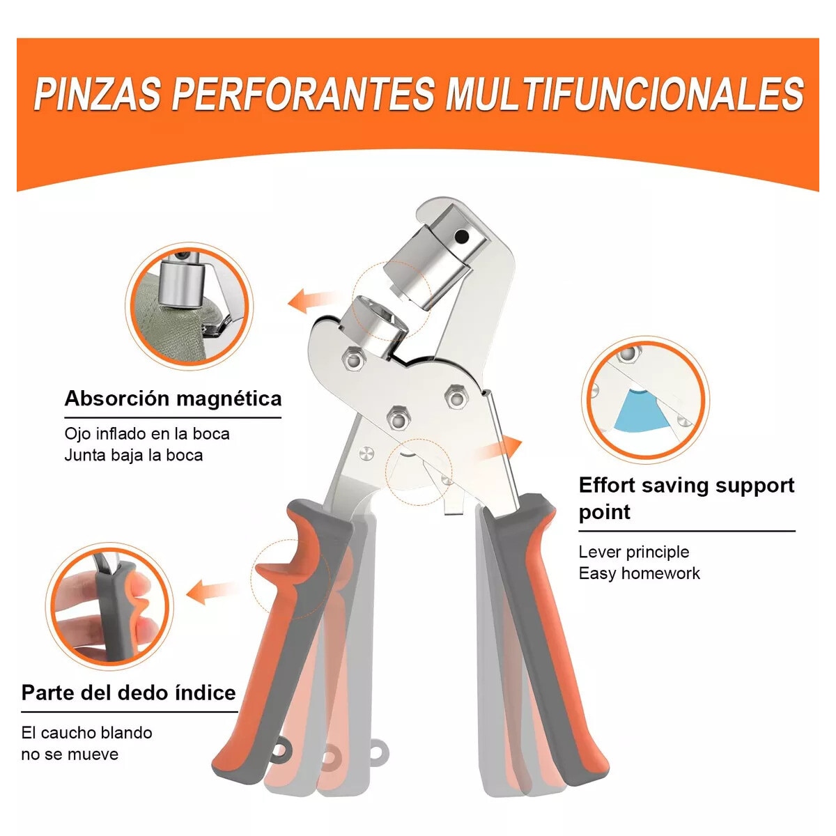Cleste pentru capse, XGETOP®, Set Clesti preducea perforat, include 500 ...