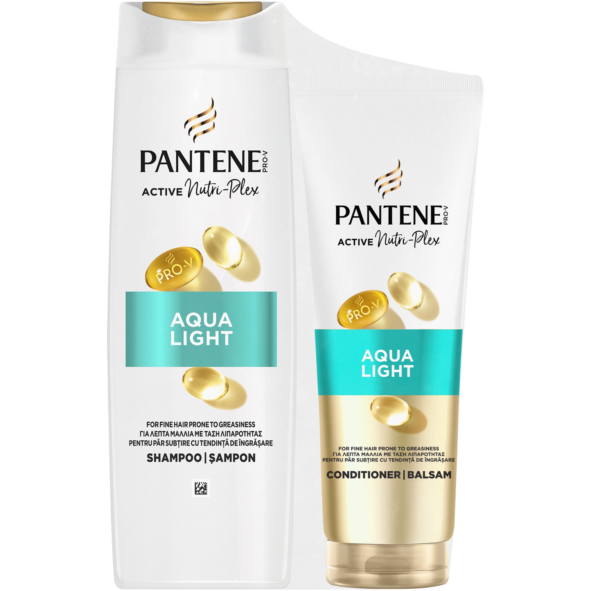 Pachet: Sampon Pantene Pro-V Aqualight, 400 ml + Balsam de par Pantene ...