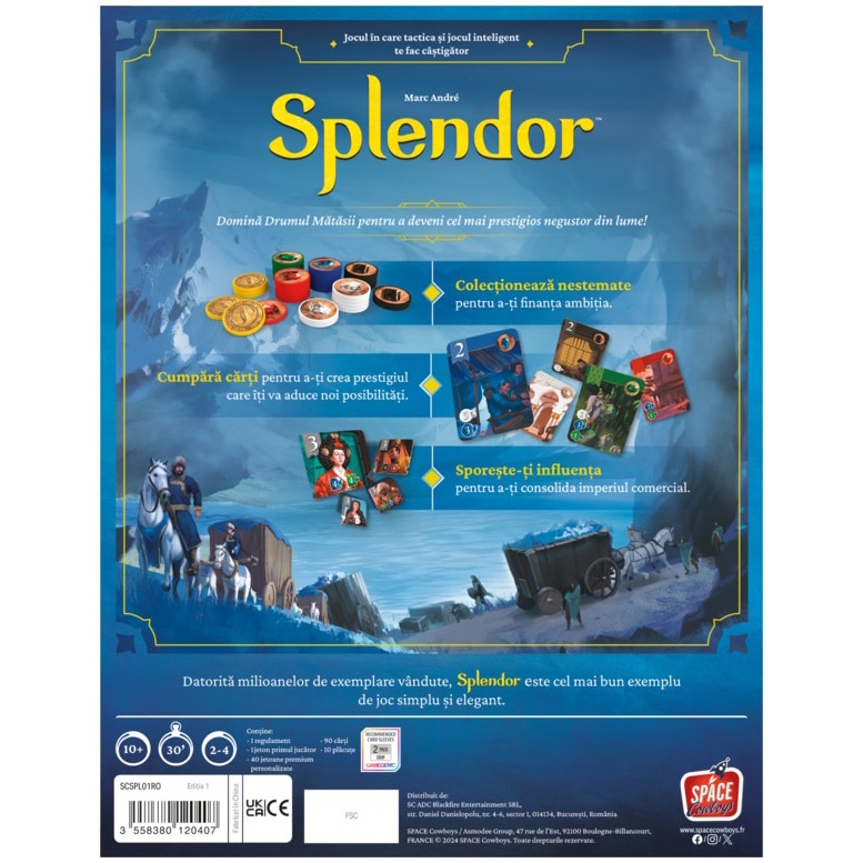 Joc Asmodee - Splendor, lb. romana - eMAG.ro