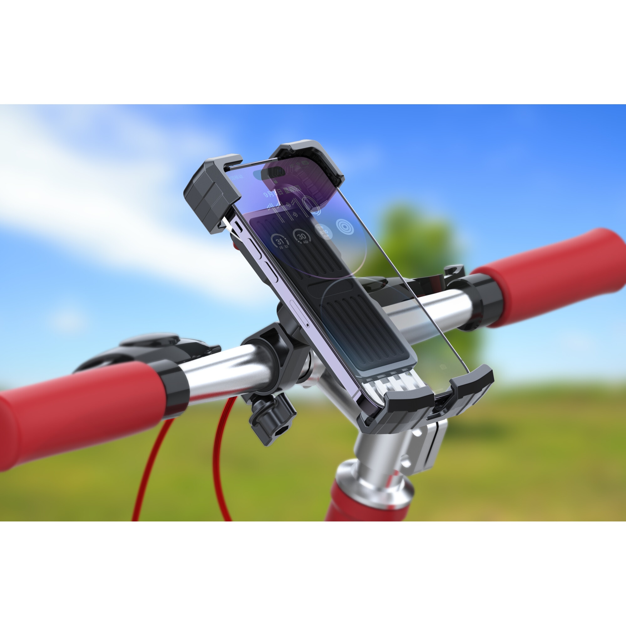 Suport Telefon Universal pentru Bicicleta cu Rotire 360°, Brate ...