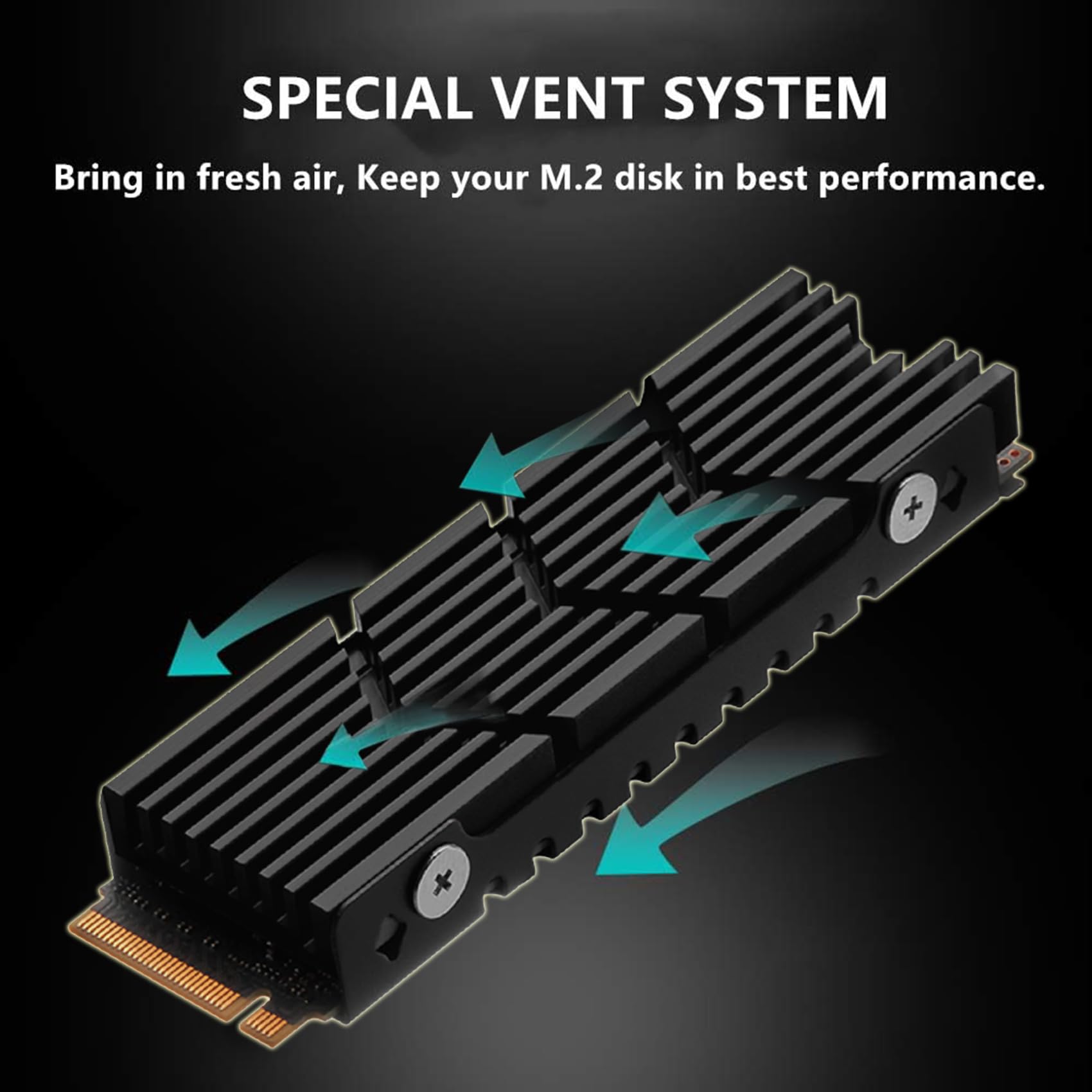Racire Heatsink M.2 NVMe SSD pentru PS5 Oein, Cooler pentru SSD PCIE M2 2280 cu Pad Termic din ...