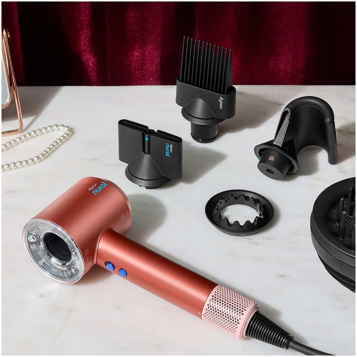 Uscator de par Dyson Supersonic Nural HD16 561725-01, 1600 W, 3 trepte ...