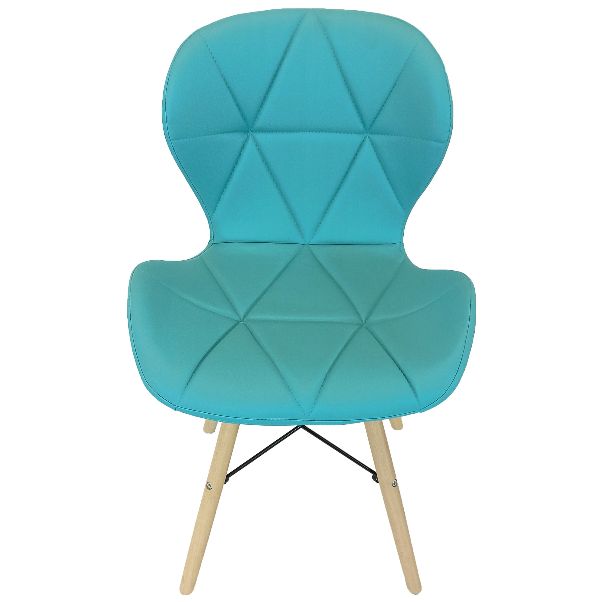 Scaun DENVER Oslo, turcoaz, model scandinav, sezut tip scoica tapitat ...