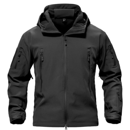 Jacheta Toamna Iarna, Softshell cu interior Imblanit, Negru ...